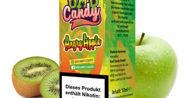 Angry Apple Nic Salt Liquid - Bad Candy Vape